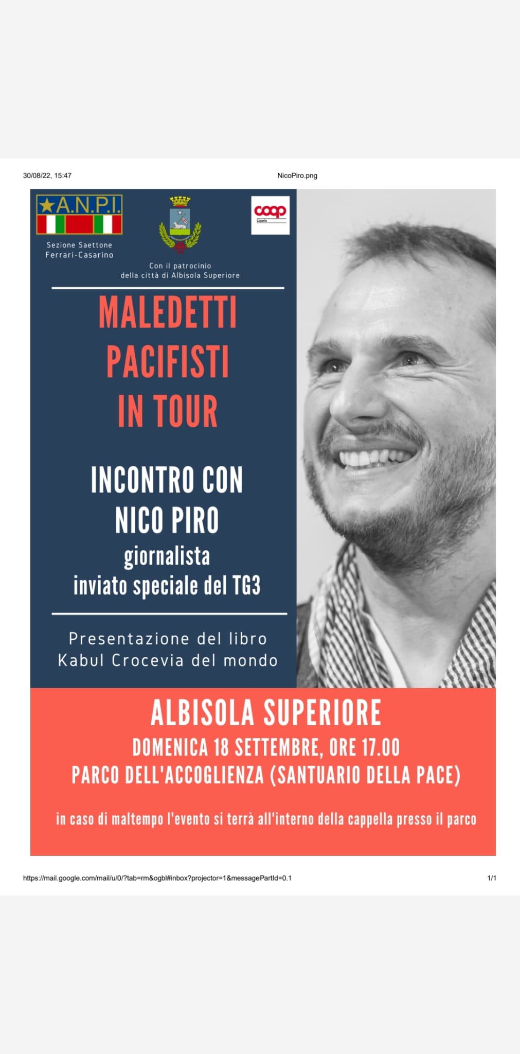 Kabul e Maledetti Pacifisti in tour, NUOVE DATE - Nico Piro